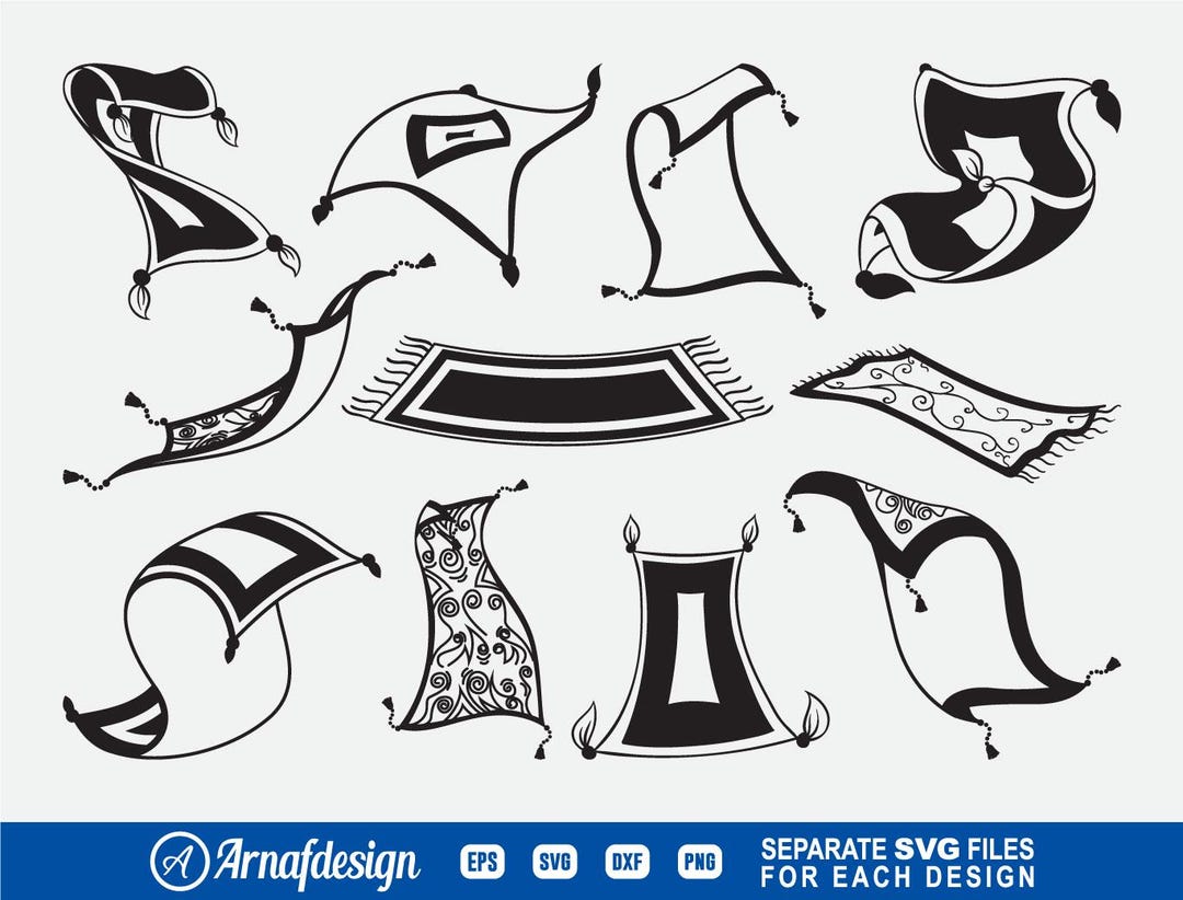 Magic Carpets SVG, Magic Svg, Carpets Svg, Clipart, Cut Files for ...