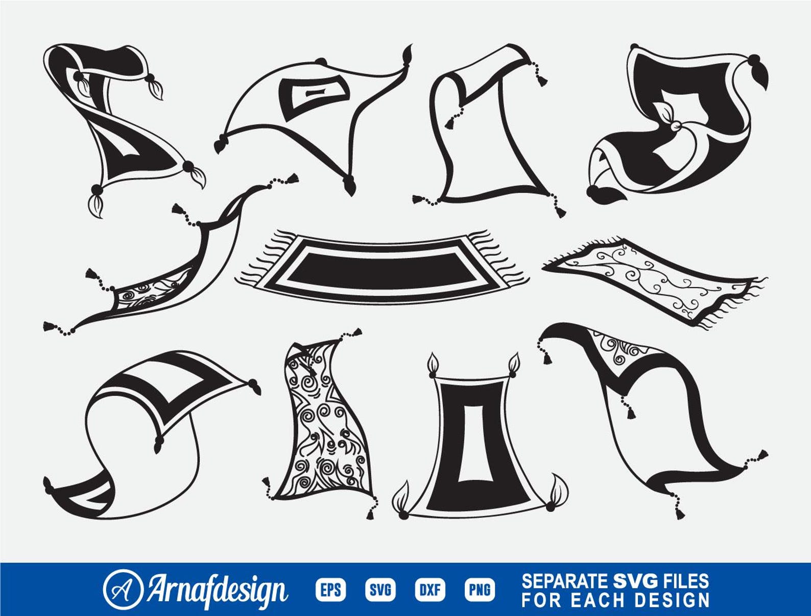 Magic Carpets SVG, Magic Svg, Carpets Svg, Clipart, Cut Files for ...