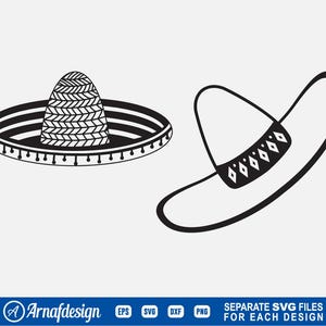 Sombrero SVG, Sombrero Vector, Maxican Fiesta Sombrero, Maxican Hat Svg ...