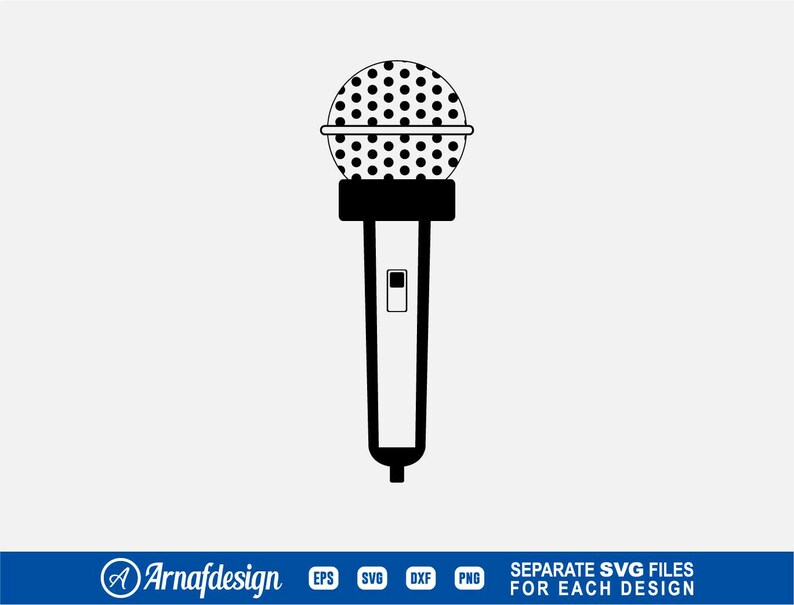 Microphone SVG, Headphones Svg, Mic Stand Svg, Music Svg, Clipart, Cut ...