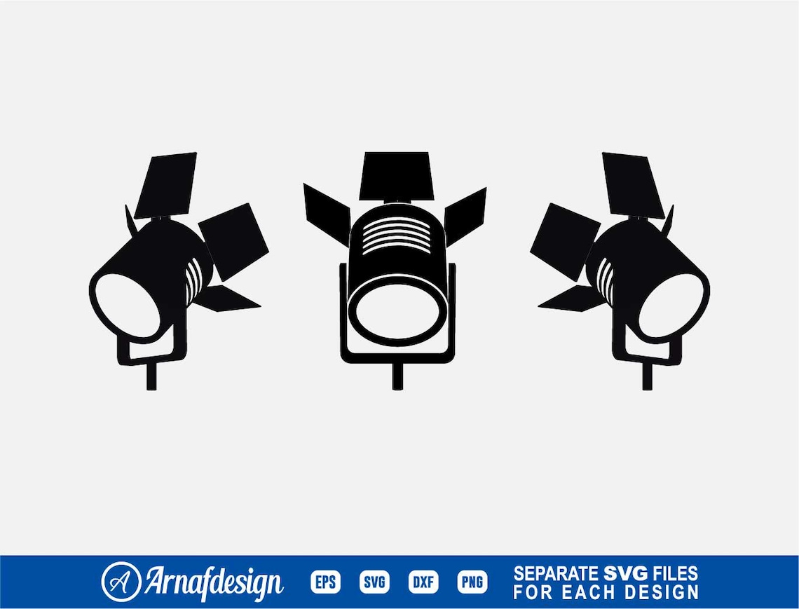 Spotlight Svg, Stage Lighting Svg, Director Light Svg, Lighting Svg ...
