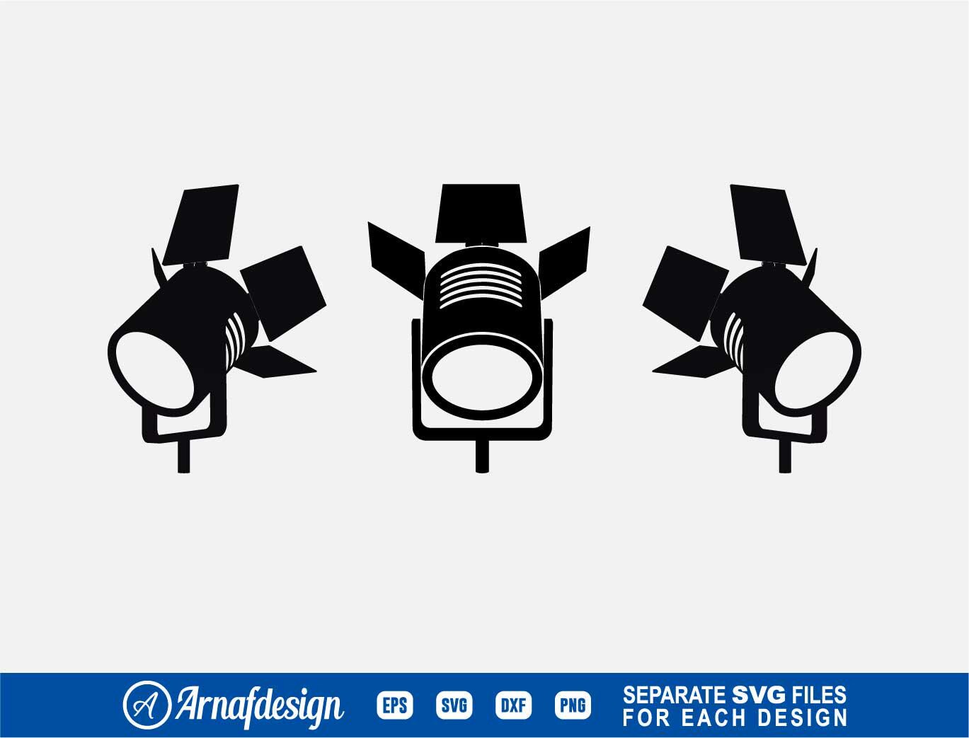 Spotlight Svg, Stage Lighting Svg, Director Light Svg, Lighting Svg ...