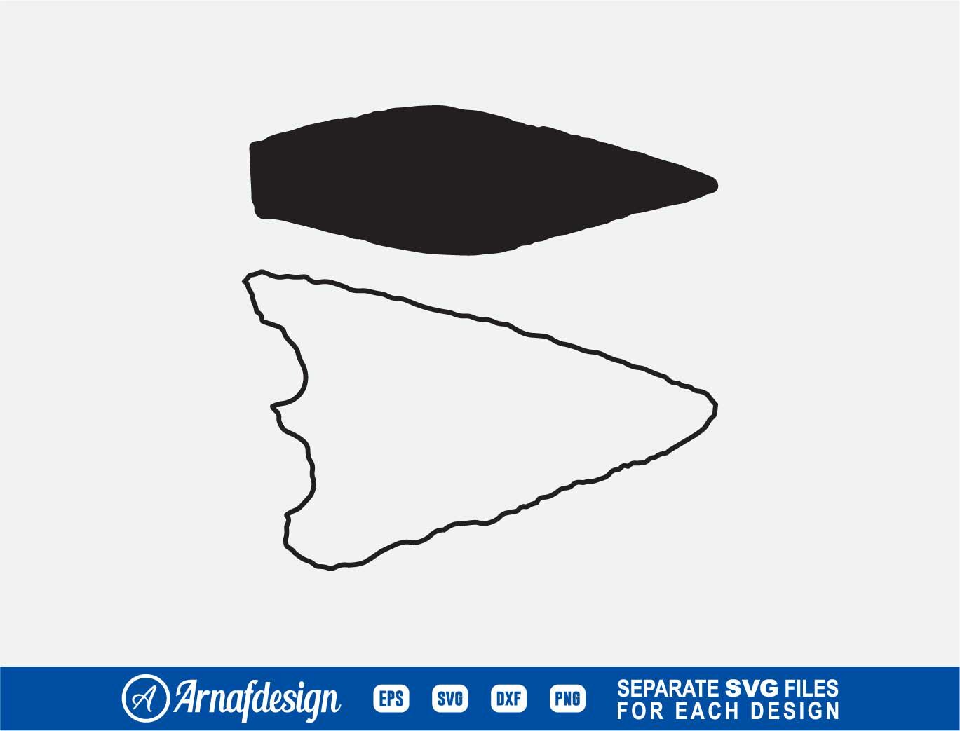 Arrowhead SVG, Indian Arrowhead Svg, Spear Svg, Bowhunting Svg ...