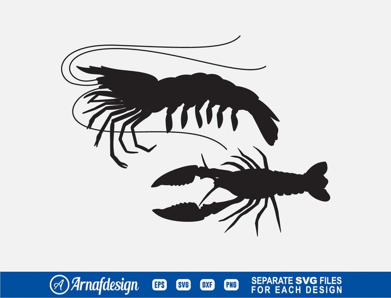 Crawfish Svg, Clipart, Cut Files for Silhouette, Files for Cricut ...
