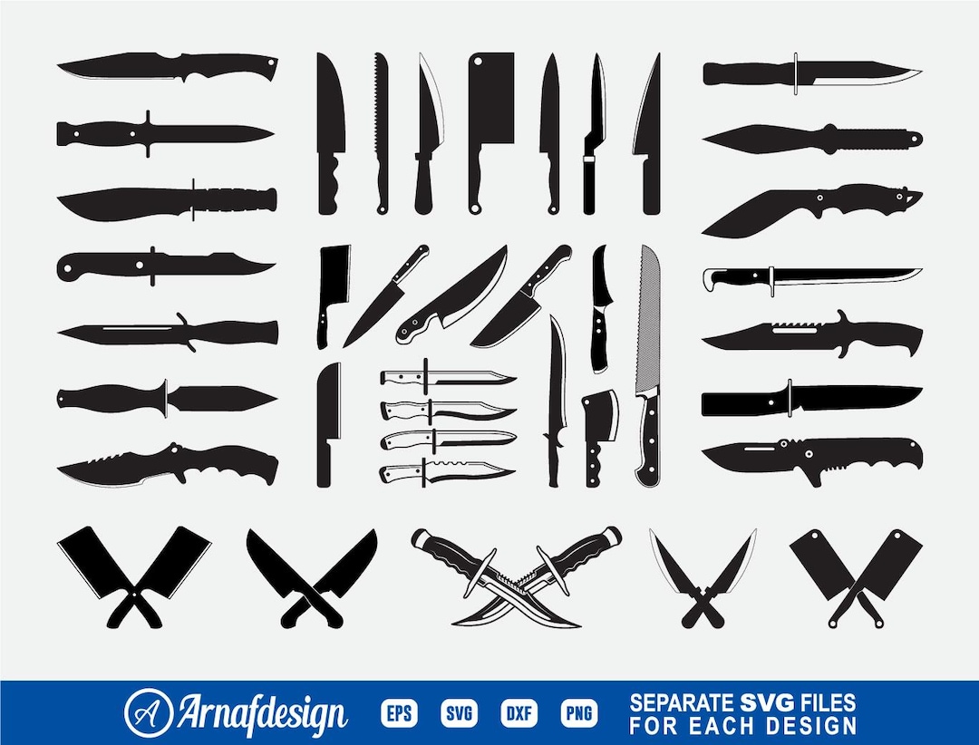 Knife SVG, Kitchen Knife Svg, Butcher Knife, Bread Knives Svg, Clipart ...