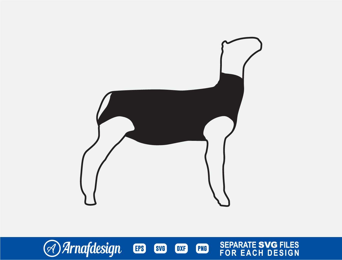 Show Lamb SVG, Market Lamb Svg, Sheep Svg, Show Sheep Svg, Clipart, Cut ...