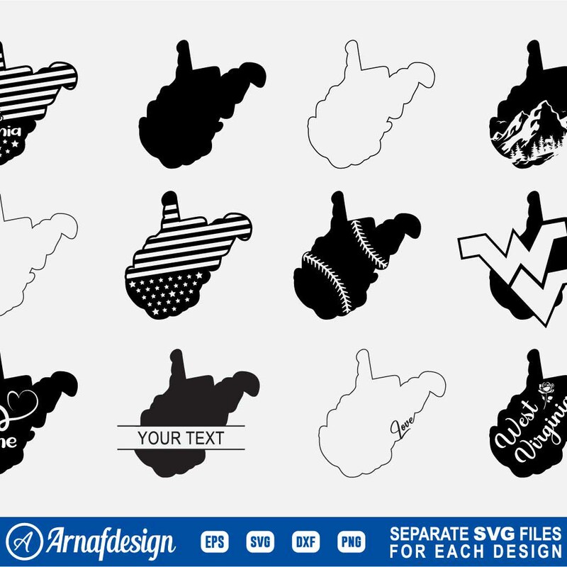 West Virginia Svg - Etsy
