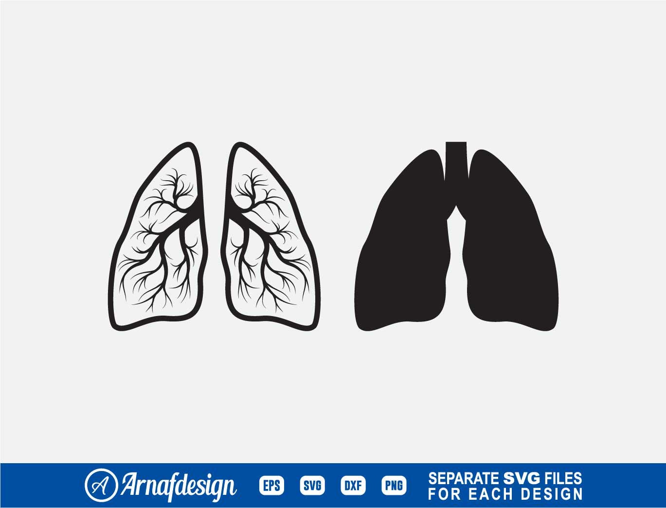 Lung SVG, Medical Image Svg, Human Lung Svg, Bronchial Svg, Clipart ...