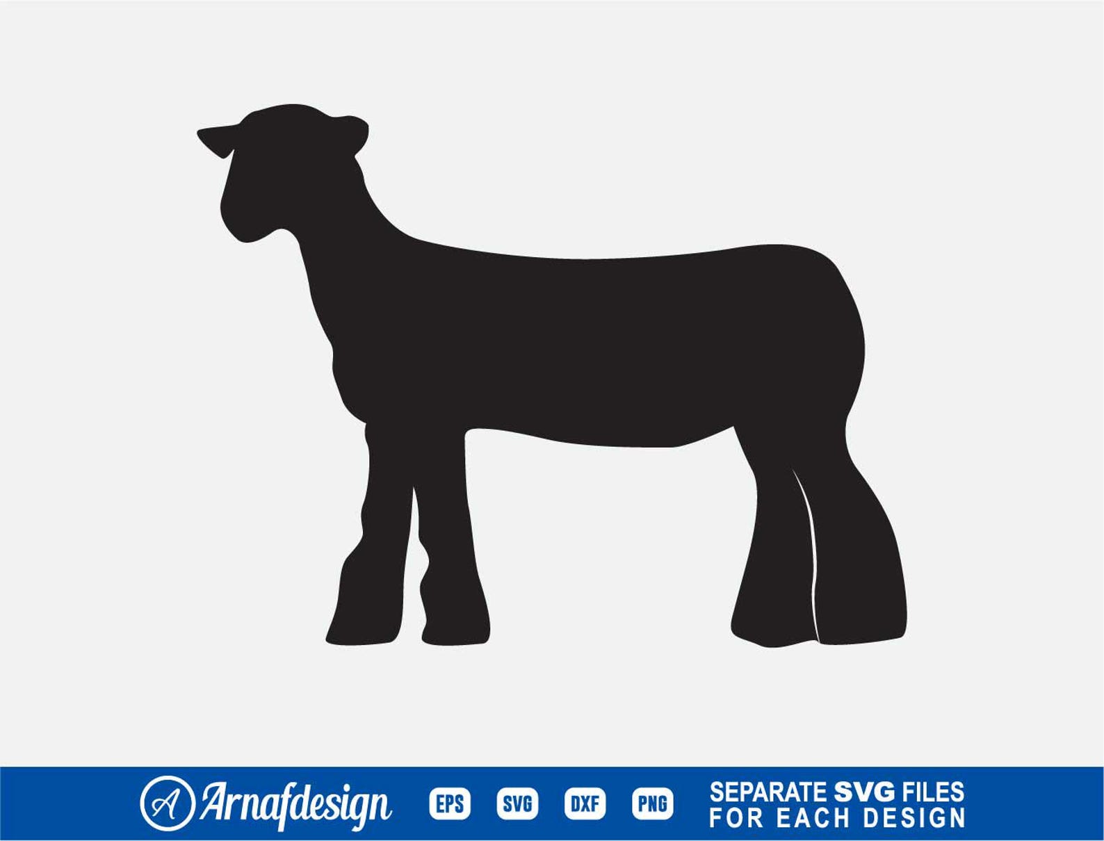 Show Lamb SVG, Market Lamb Svg, Sheep Svg, Show Sheep Svg, Clipart, Cut ...