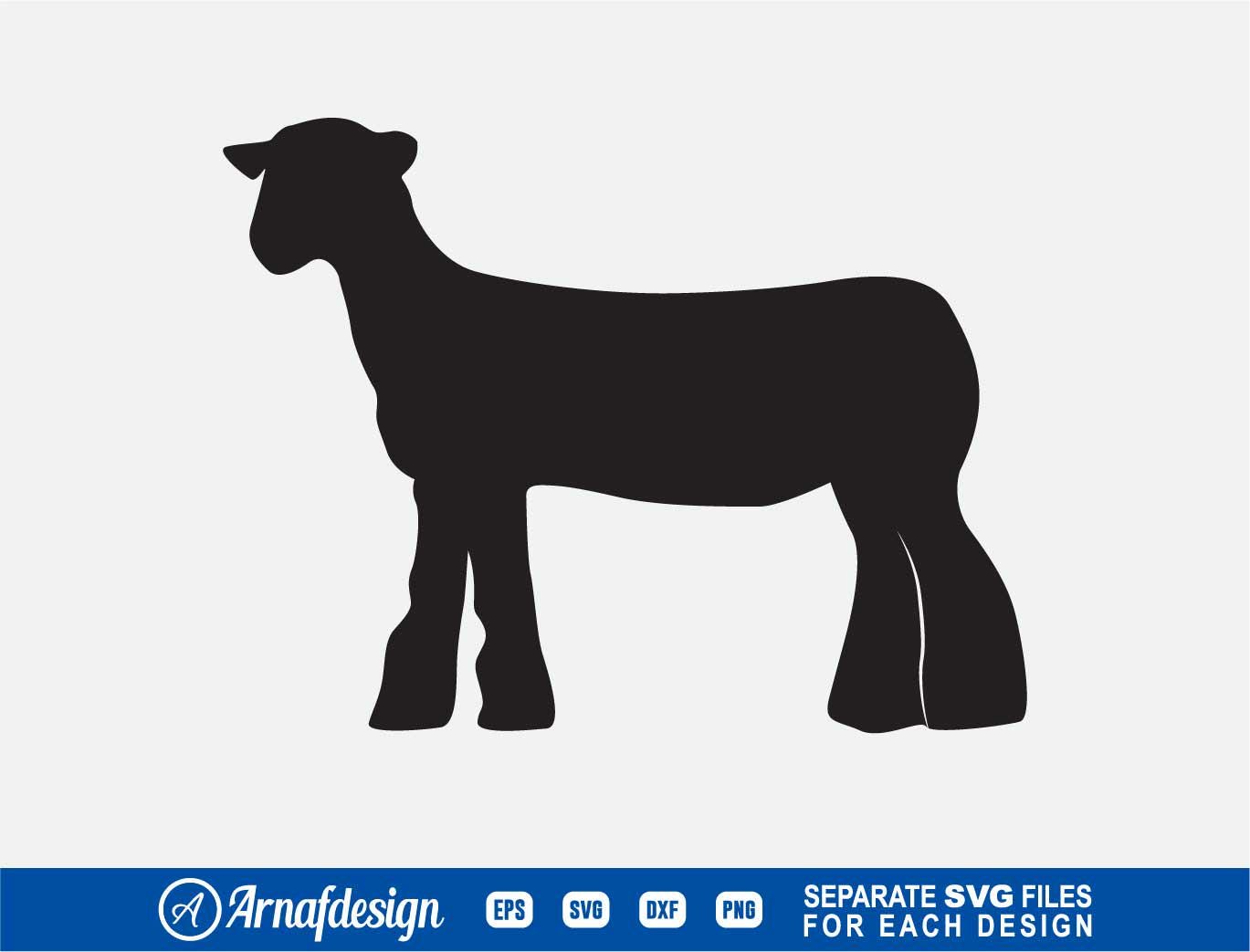 Show Lamb SVG, Market Lamb Svg, Sheep Svg, Show Sheep Svg, Clipart, Cut ...