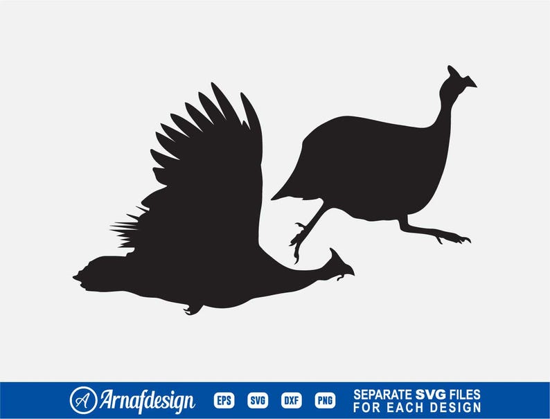 Guinea Fowl SVG, Guinea Svg, Fowl Svg, Bird Svg, Clipart, Cut Files for ...