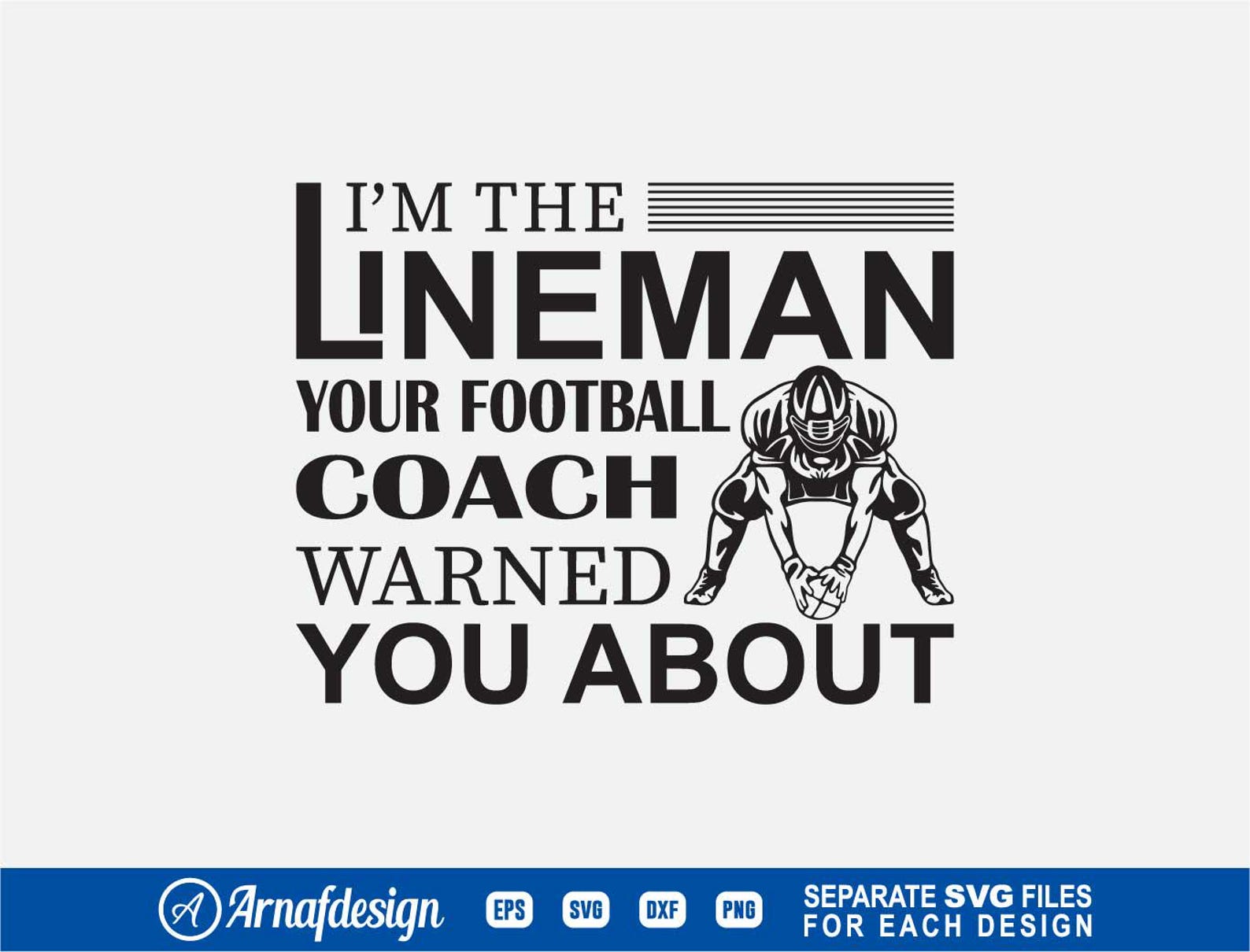 Football Lineman SVG, Football Svg, Lineman Svg, Clipart, Cut Files for ...