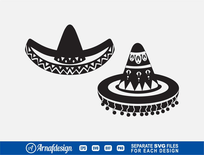 Sombrero SVG, Sombrero Vector, Maxican Fiesta Sombrero, Maxican Hat Svg ...