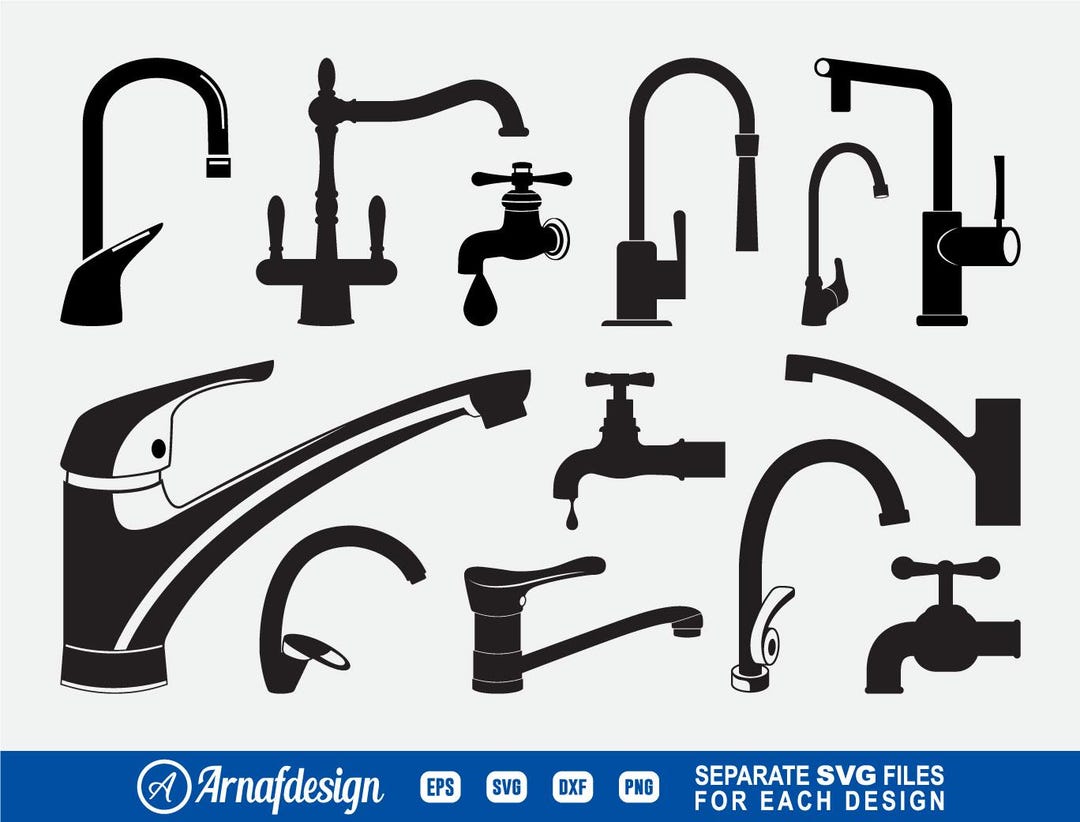 Water Faucet Svg, Faucet Svg, Water Tap Svg, Dripping Faucet Svg ...