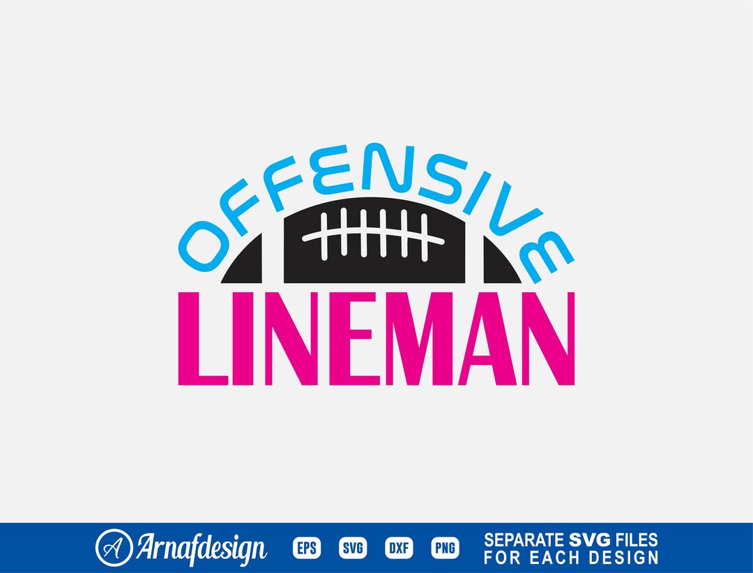 Offensive Lineman Svg, Lineman Svg, Vg, Dxf, Eps, Png, Clipart, Vector ...