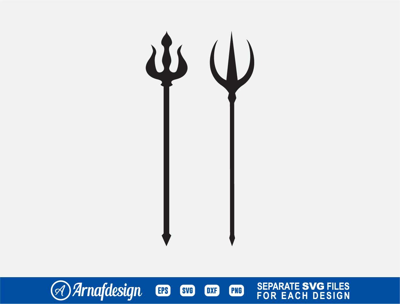 Trident SVG, Summer Trident Svg, Spear Svg, Harpoon Svg, Clipart, Cut ...
