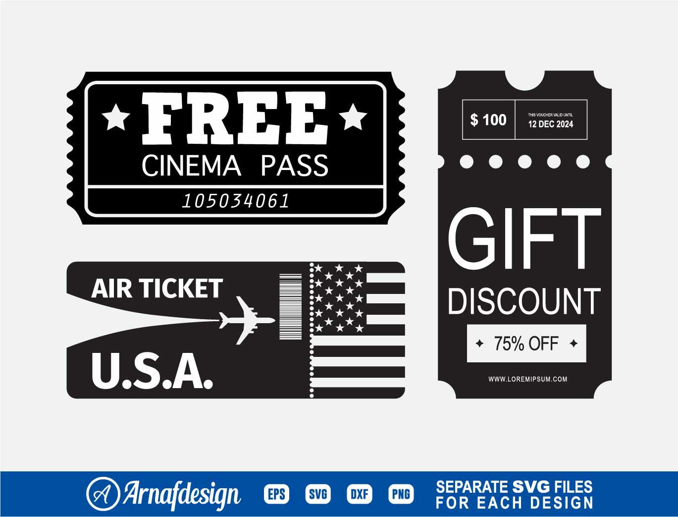Ticket SVG, Blank Ticket, Admission Ticket, Movie Ticket, Admit One ...