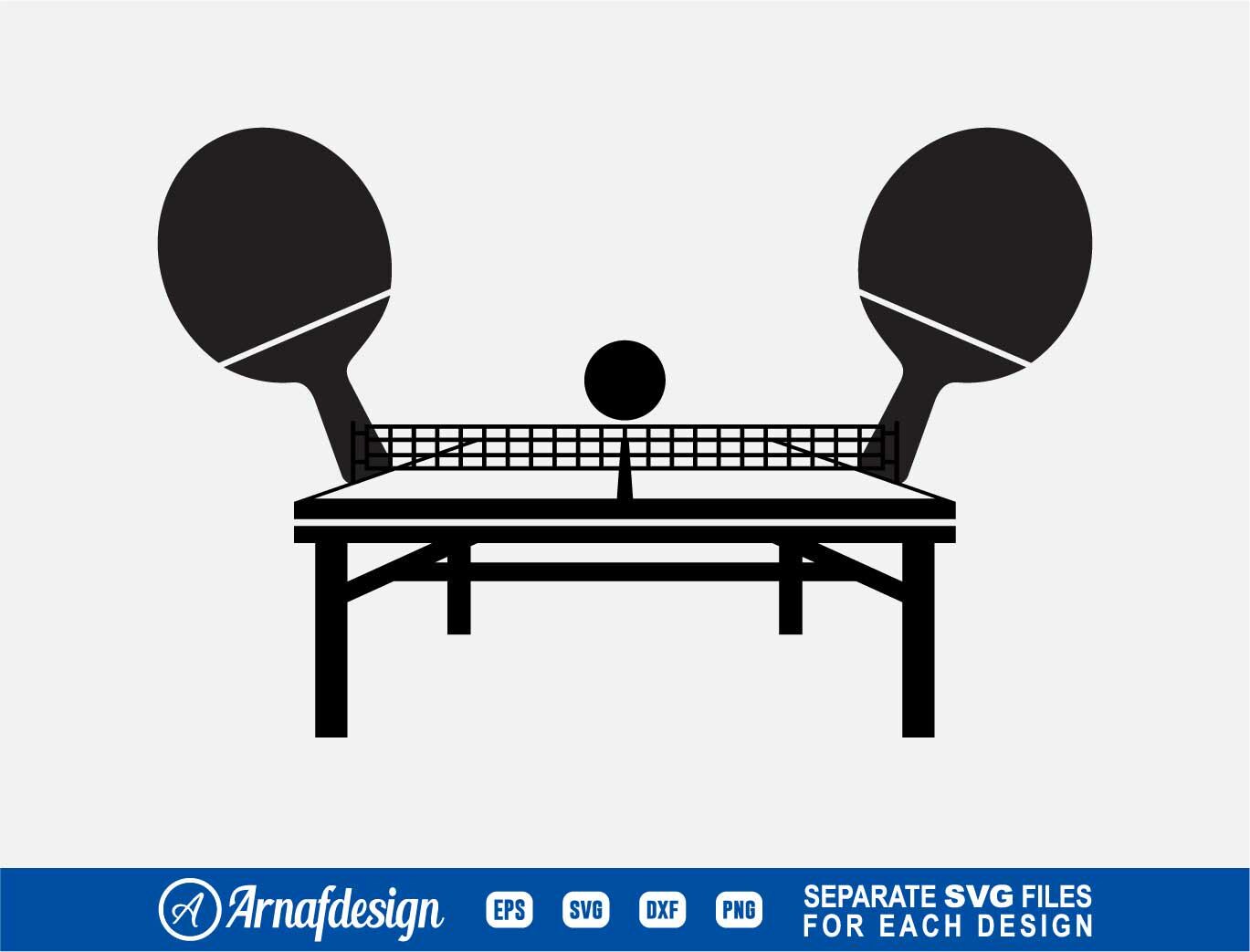 Pingpong SVG, Ping Pong Paddle Svg, Table Tennis Racket Svg, Ping Pong ...
