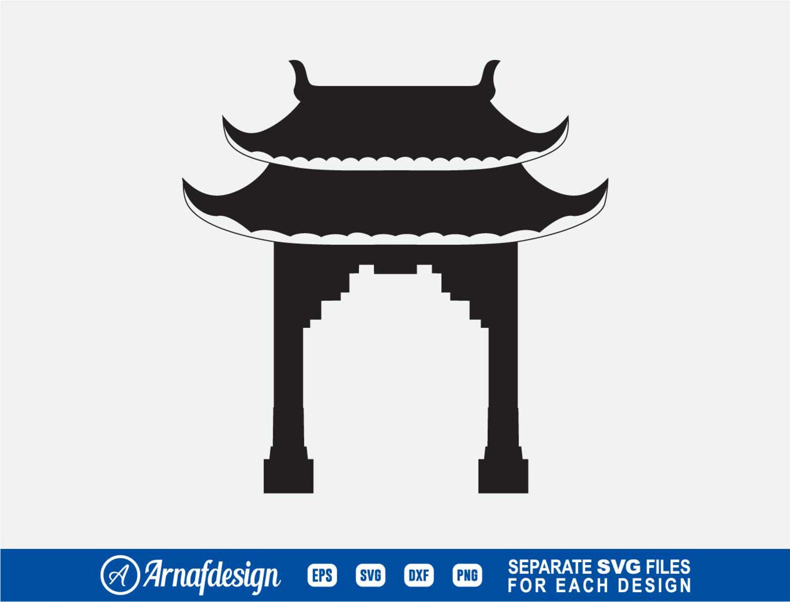 Chinese Gate SVG, Pagoda Svg, Chinese Building Svg, Pagoda Japan Svg ...