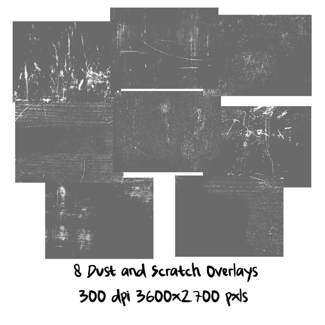 Grunge Texture Overlays: Old Photo Dust and Scratches (PNG Download) - Etsy