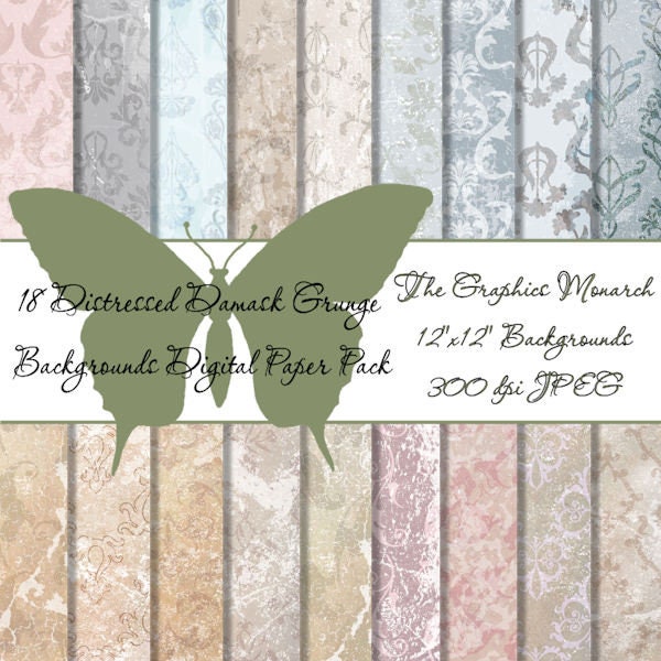 Damask Background - Etsy