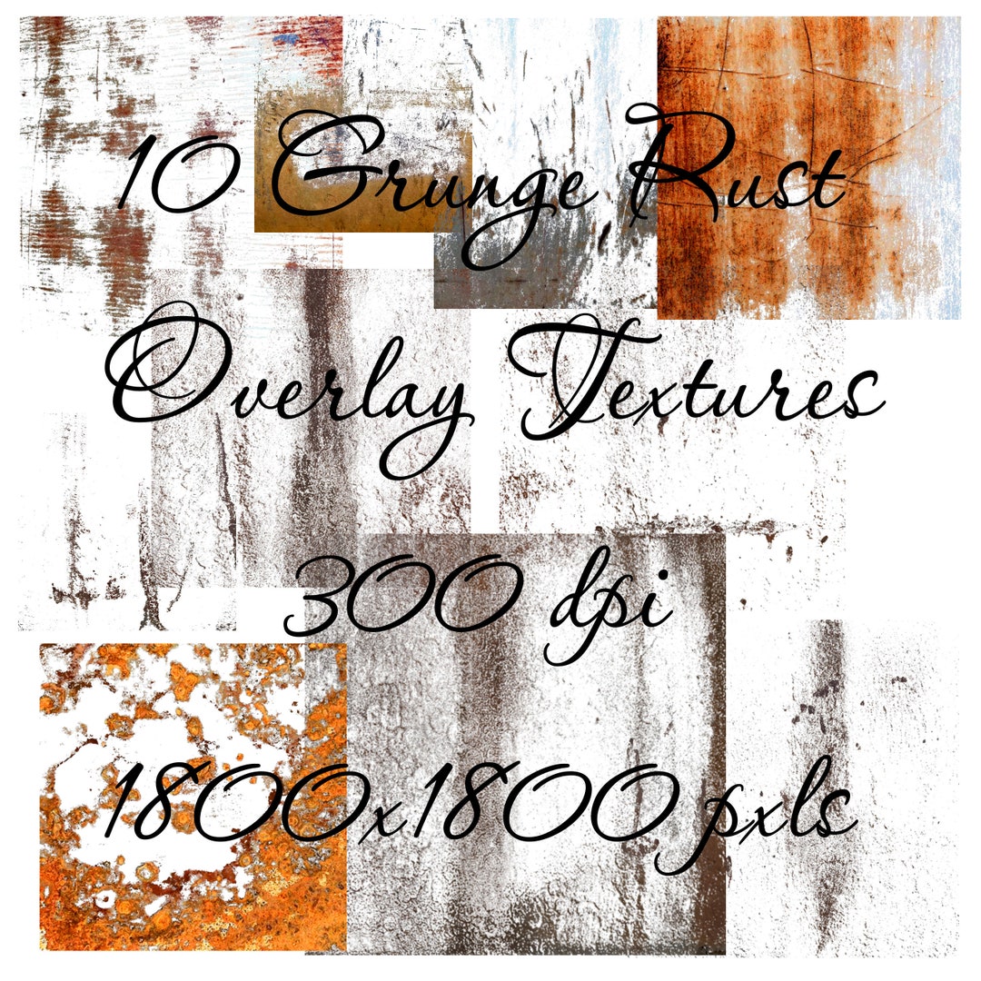 Rust Grunge Digital Overlay Old Photo Effect Aged Texture Photography ...