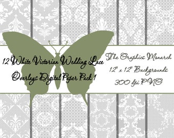 White Lace Overlay - Etsy