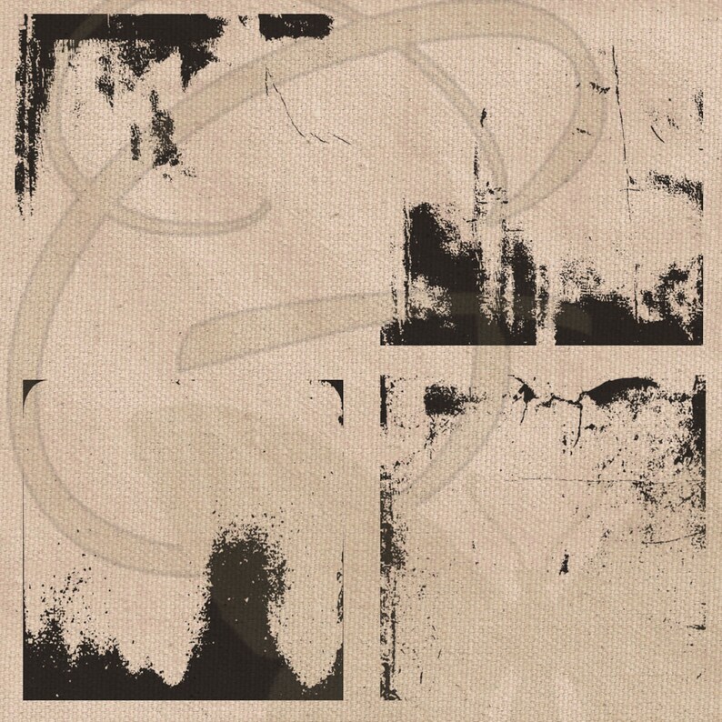 Digital Grunge Edge Paint Smudge Texture Transparent Overlay - Etsy