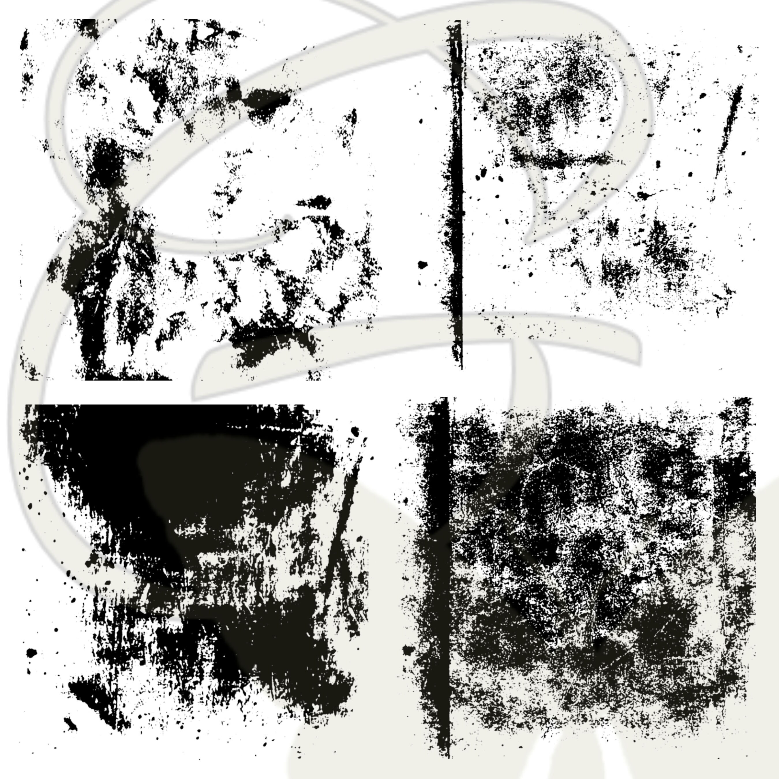 Digital Grunge Paint Smudge Transparent Grungy Overlay Photo Effect ...