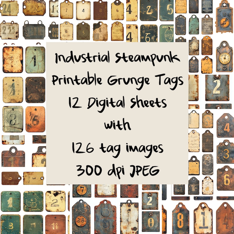 Steampunk Labels - Etsy