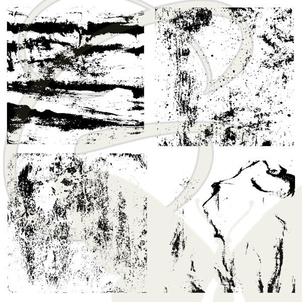 Digital Grunge Paint Smudge Transparent Overlay Photo Effect - Etsy