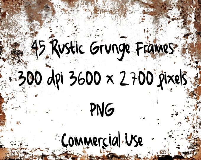 Rust Texture Frame PNG - Overlay Effect, Grunge Light Brown Rusty ...