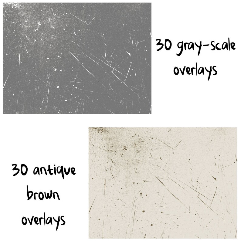 60 Grunge Old Photo Overlay Effects, Distressed Brown Textures, Antique ...