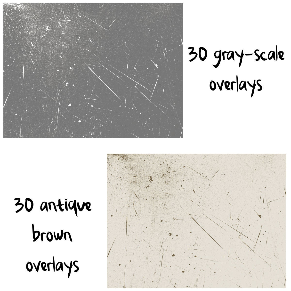60 Grunge Old Photo Overlay Effects, Distressed Brown Textures, Antique ...