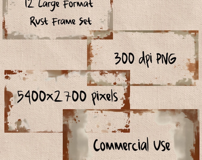 Rust Texture Frame PNG - Overlay Effect, Grunge Light Brown Rusty ...