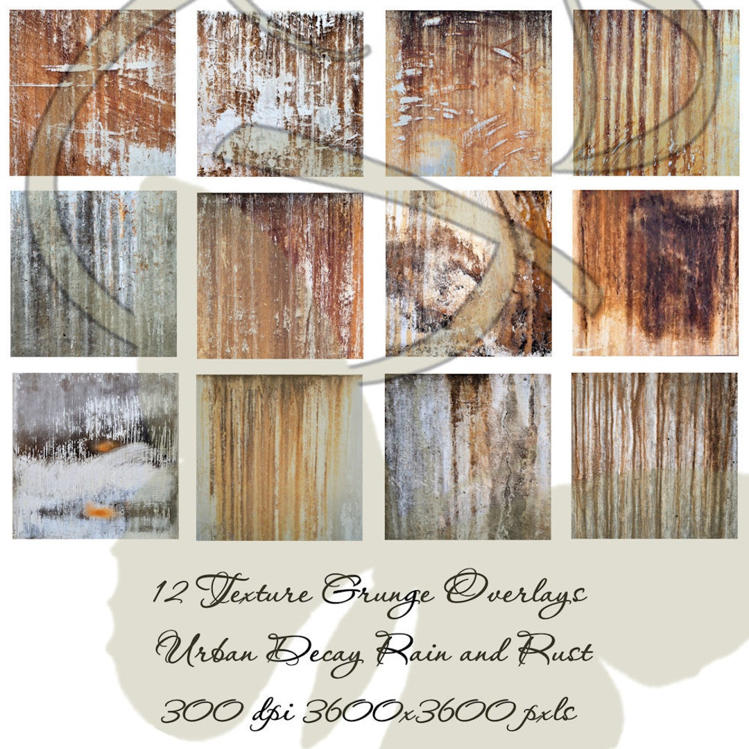 Digital Photo Effect Urban Decay Grungy Distressed Rain Rust Grunge ...