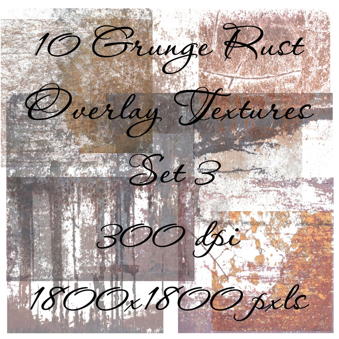 Rust Grunge Digital Overlay Old Photo Effect Aged Texture Photography ...