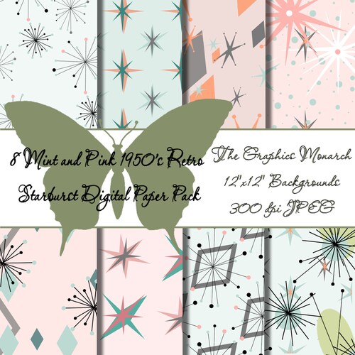 1970s Retro Digital Paper Pack Printable Scrapbook Paper - Etsy