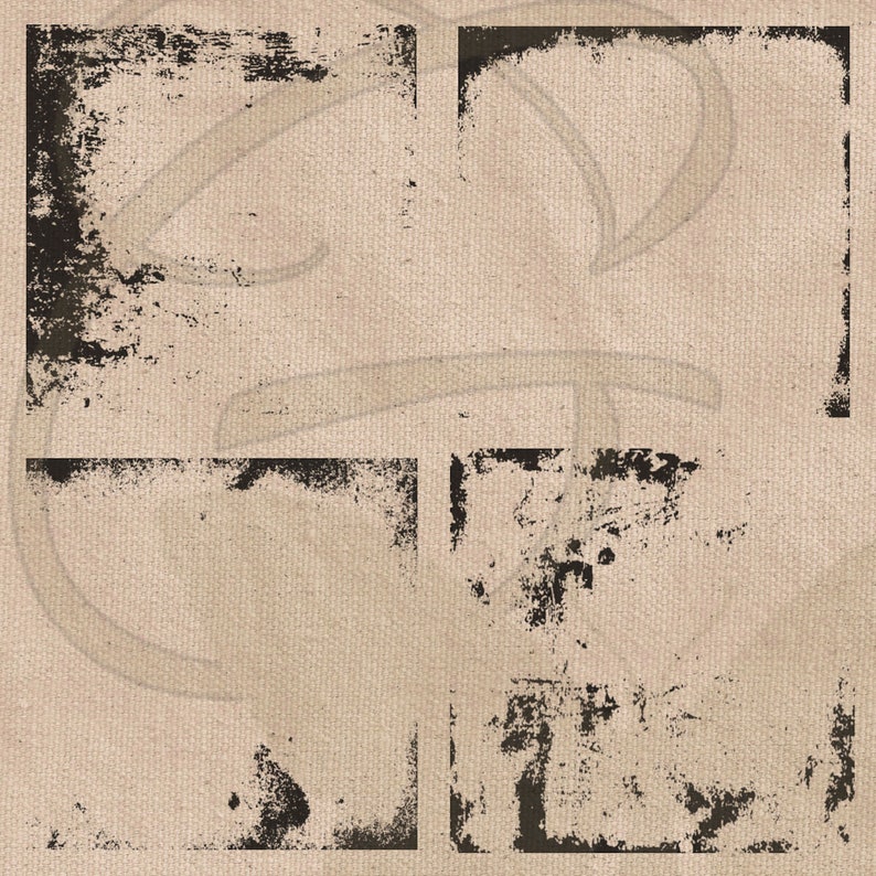 Digital Grunge Edge Paint Smudge Texture Transparent Overlay - Etsy