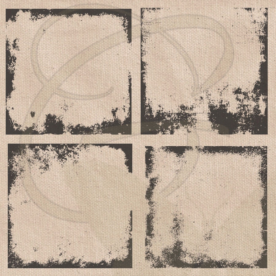 Grunge Paint Smudge Frames: Transparent Photo Overlays (PNG Download ...