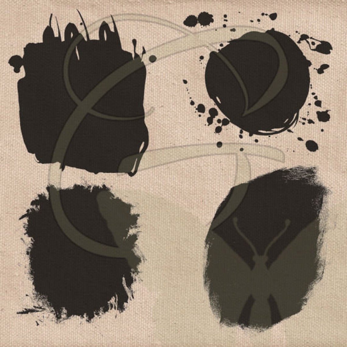 Messy Paint Smudge Grunge Transparent Overlay Photo Art Effect | Etsy