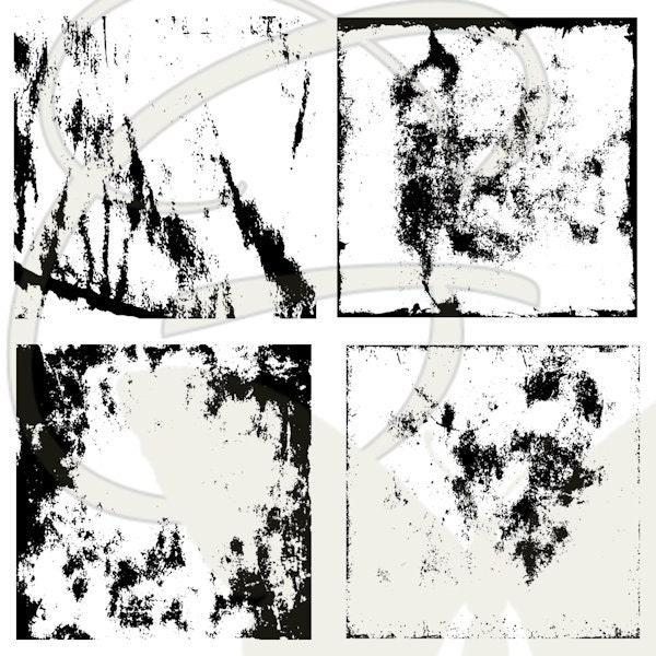 Digital Grunge Paint Smudge Transparent Overlay Photo Effect - Etsy