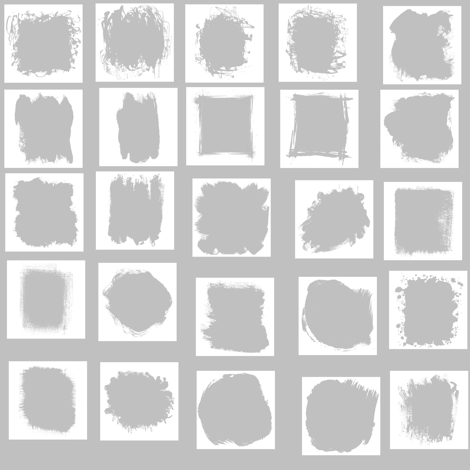 60 White Grunge Frames Transparent Overlay, Photo Borders PNG, Grungy ...
