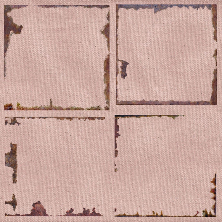 Digital Grunge Red Rust Frame Collection Transparent Grungy Overlay ...