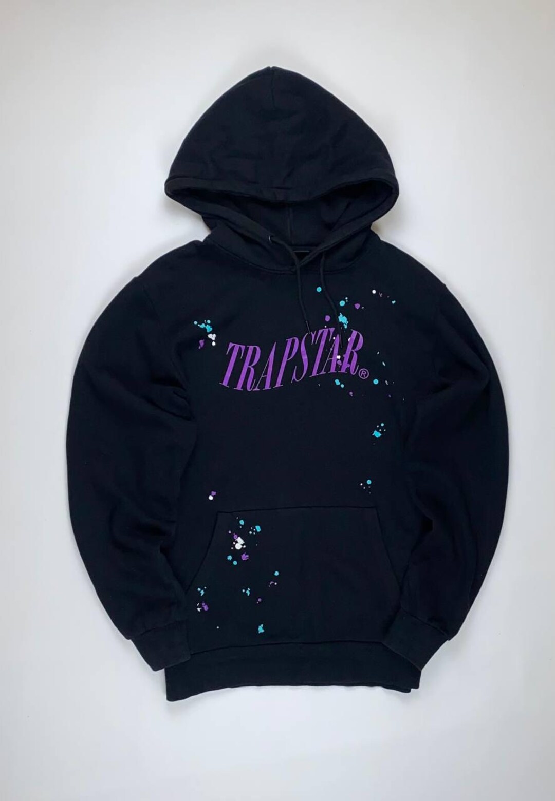 RARE Trapstar It’s a Secret Vintage Hoodie Black Man L Cotton Bid Logo ...