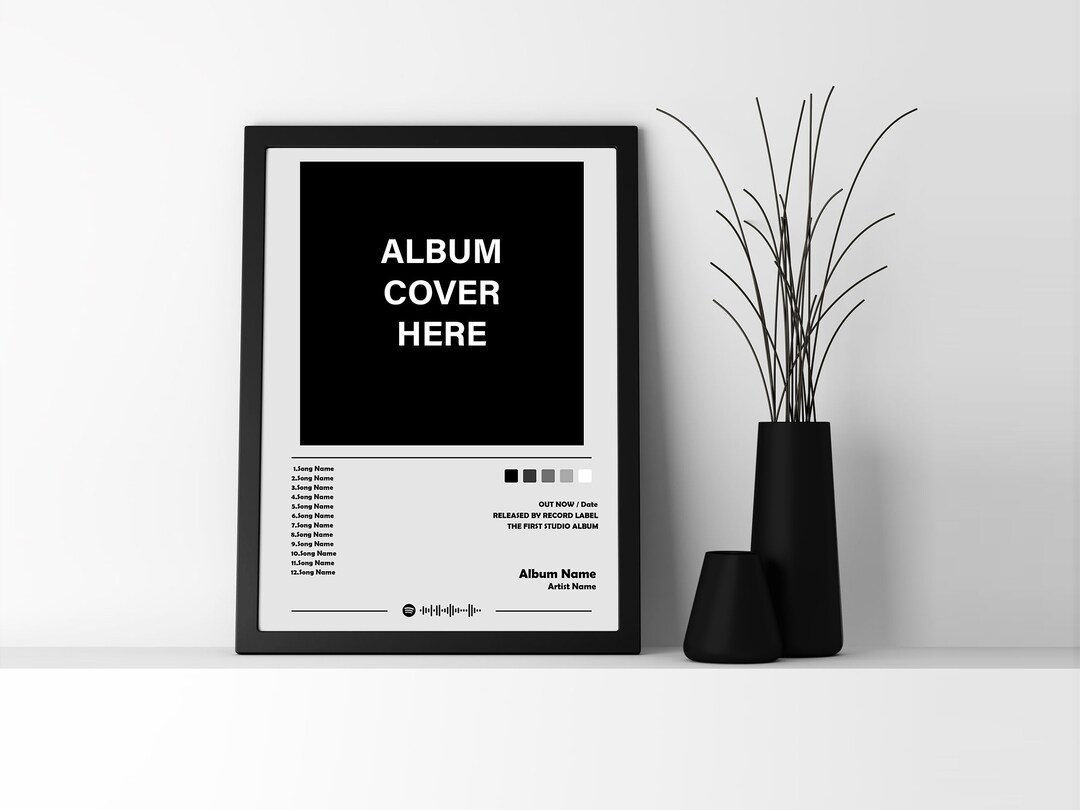 Custom Album Art Print | Your Favourite Album Cover | Wall Decor ...