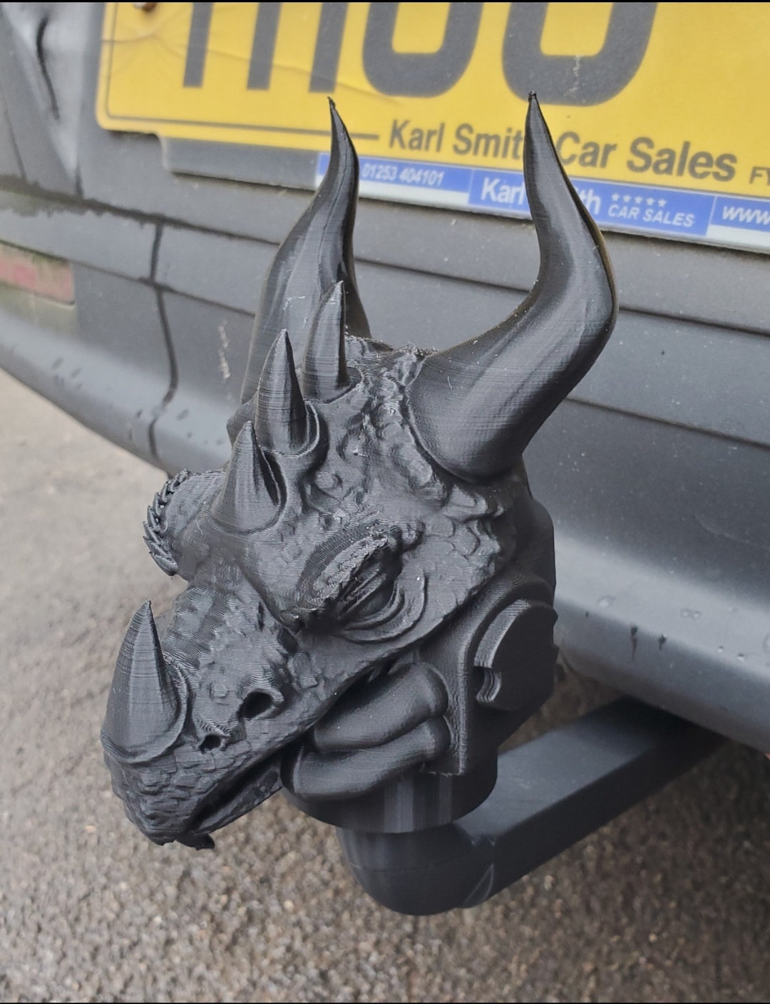 Tow Bar Ball Cover Tow Ball Cap Towing Hitch Fits 50mm Ball Dragon for ...