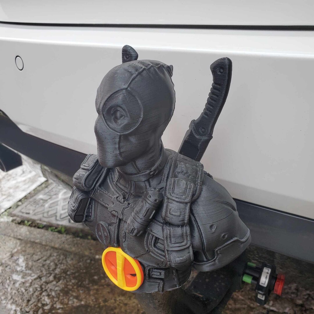 Tow Bar Ball Cover Tow Ball Cap Towing Hitch Fits 50mm Ball Deadpool ...