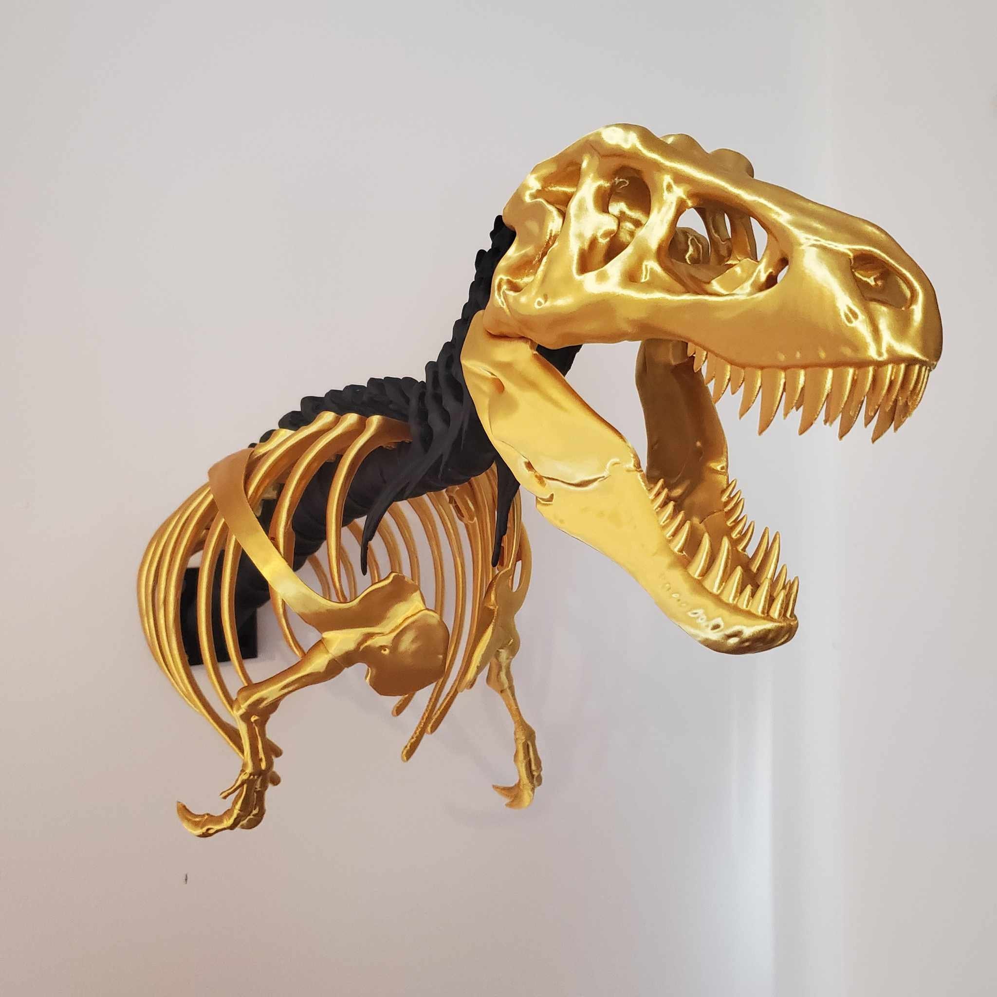 3d Printed T-REX, Tyrannosaurus Rex Baby Skeleton Model Dinosaur WALL ...