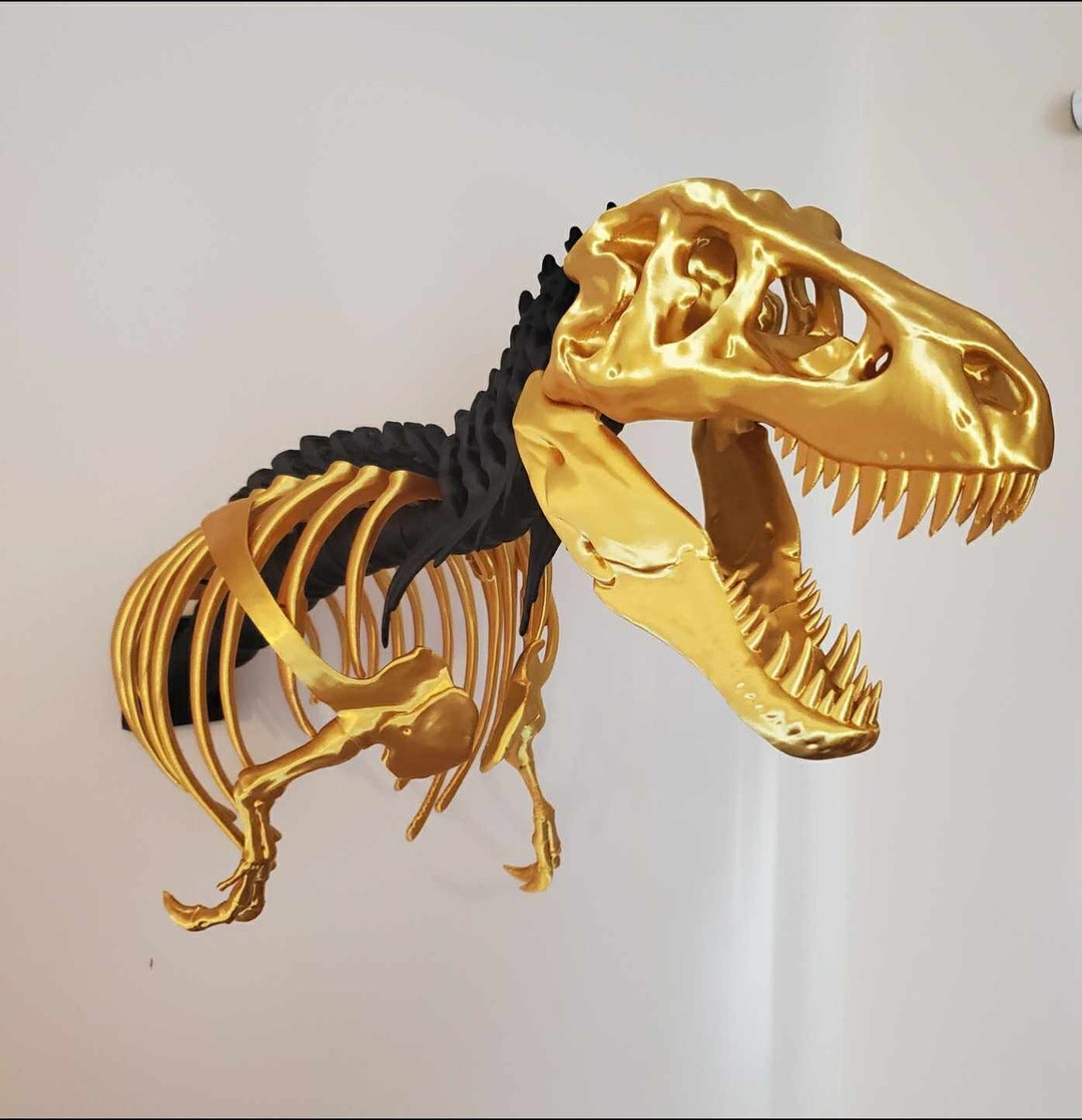 3d Printed T-REX, Tyrannosaurus Rex Baby Skeleton Model Dinosaur WALL ...